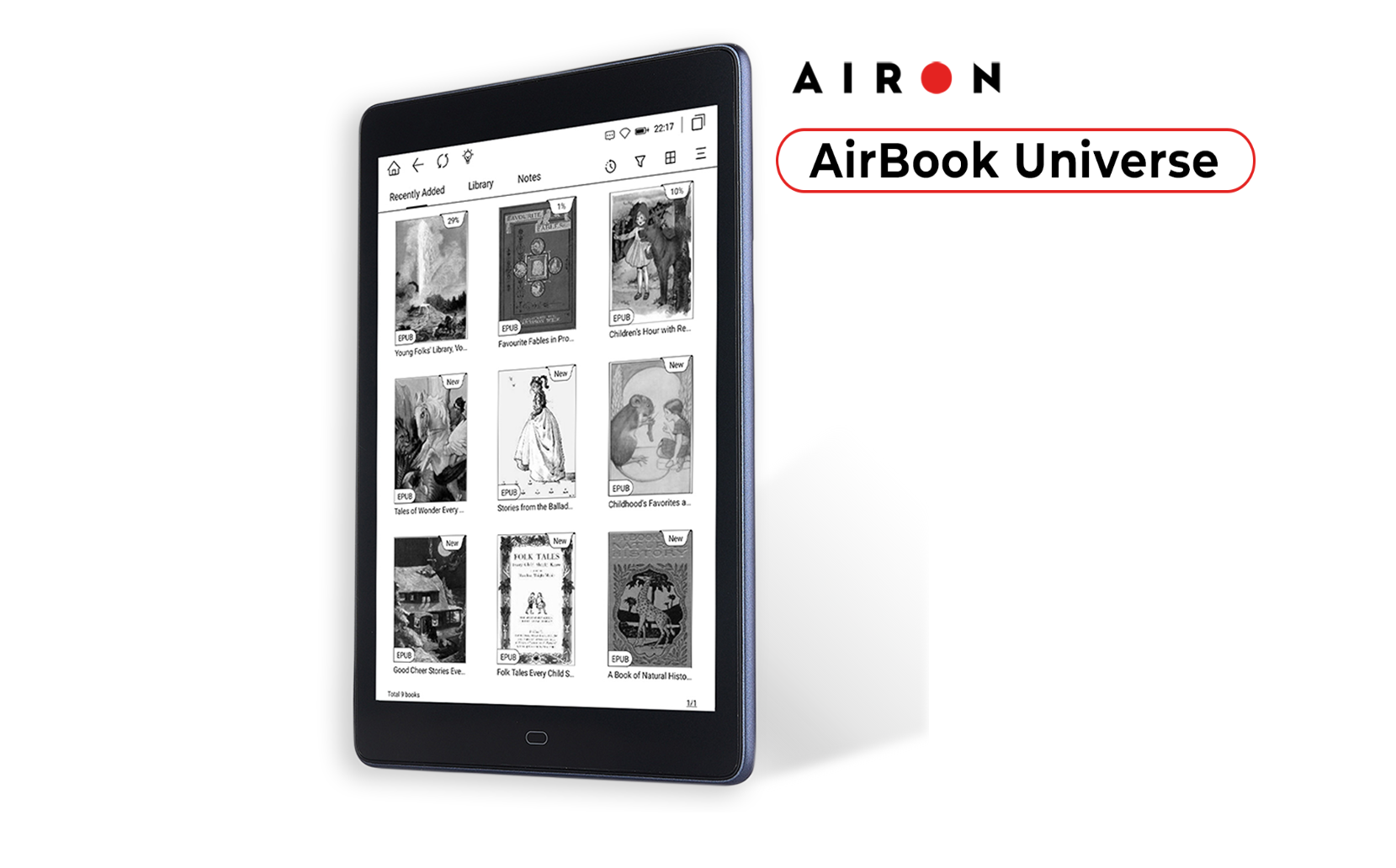 Airon AirBook Universe електронна книга на Android - STEREO